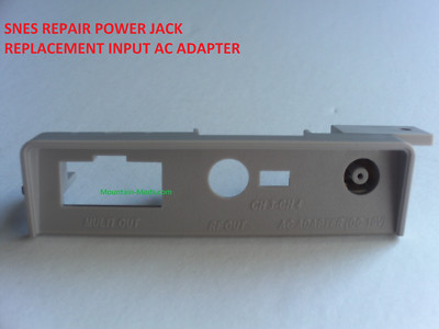 NEW SUPER NINTENDO SNES REPAIR POWER JACK REPLACEMENT FiX INPUT AC ...