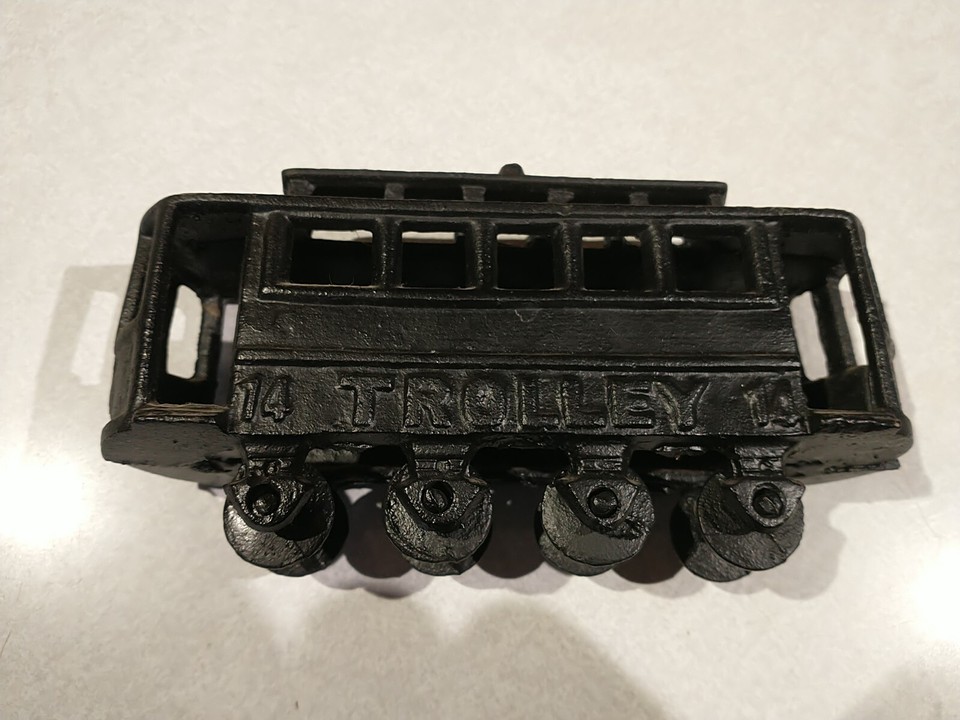 Vintage Cast Iron Trolley #14 USA | eBay