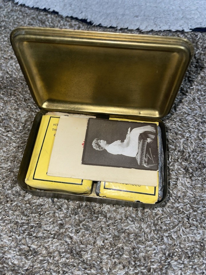 British 1914 Princess Mary Christmas Gift Box Tin WW1 Era With Original ...