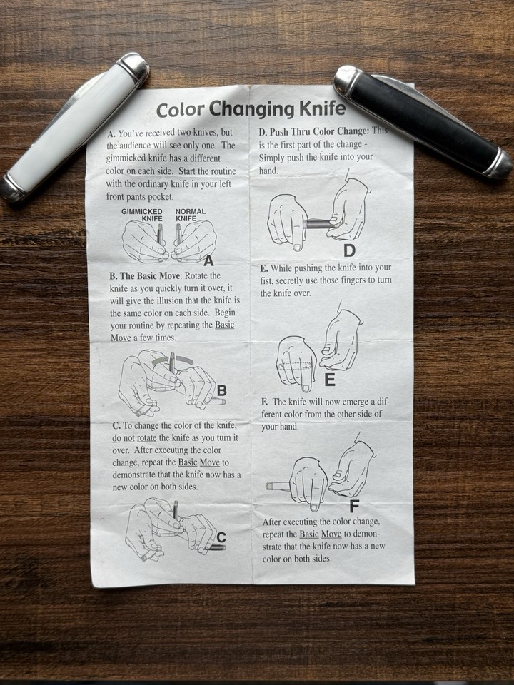 Color Changing Knives Magic Trick | eBay