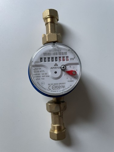 APATOR - WRAS Approved Single-Jet Cold Water Meter 1/2" BSP (15mm ...