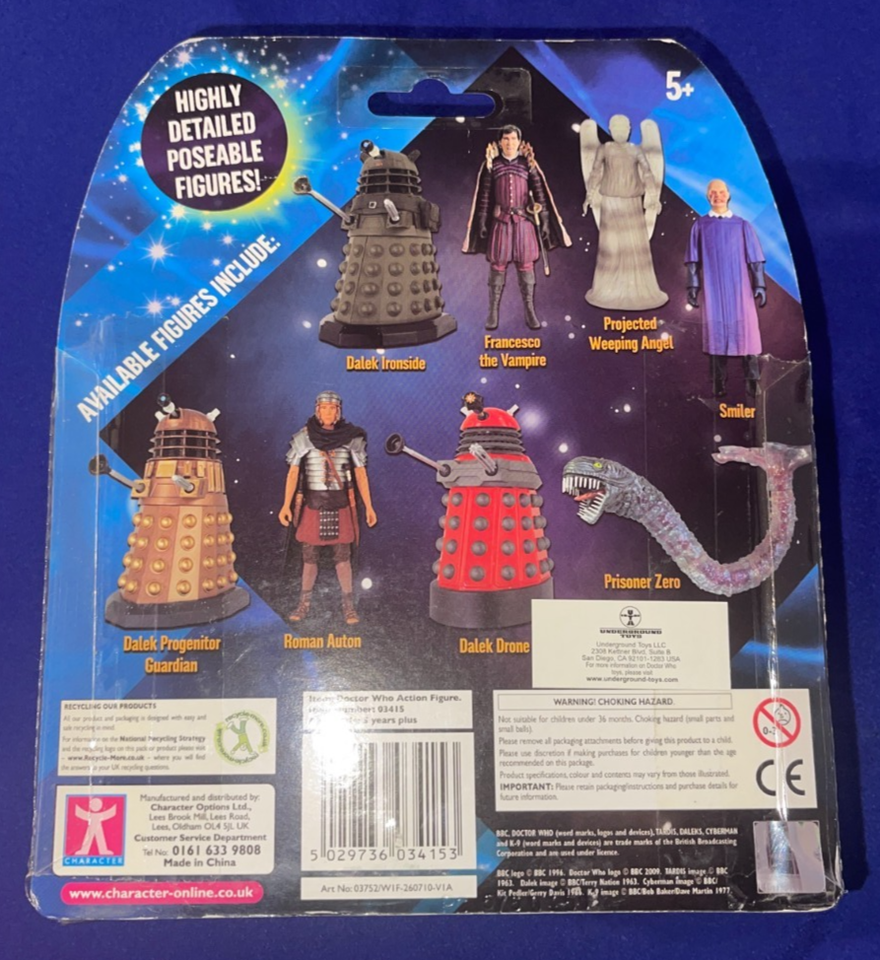 NIB vintage 1996 Dr Doctor Who BBC Dalek Progenitor Guardian ACTION ...