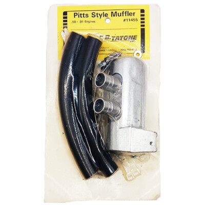 C.B. Tatone Pitts Style Cowling Series Muffler for .90 - .91 Engines ...