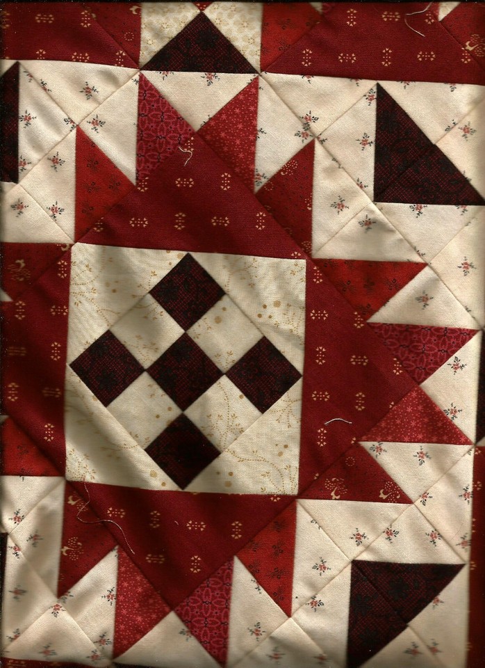 Modified A Prairie Gathering Pattern Quilt Top (88x 100 approx) by Pam ...
