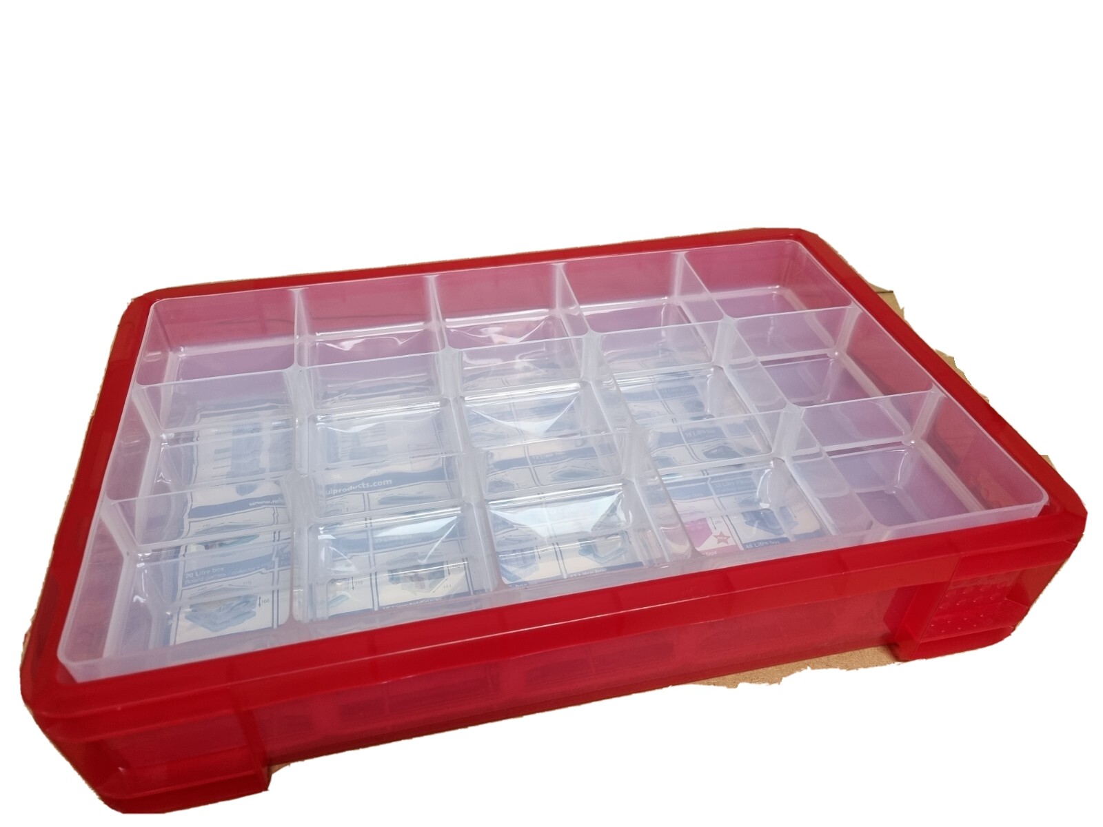 Really Useful Red 4 Litre Box With 2 X 15 Compartment Hobby Tray | eBay UK