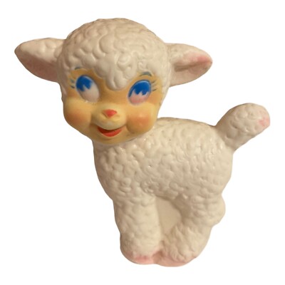 Vintage Squeaky Toy Baby Easter Lamb Still Squeaks W Germany 4 ...