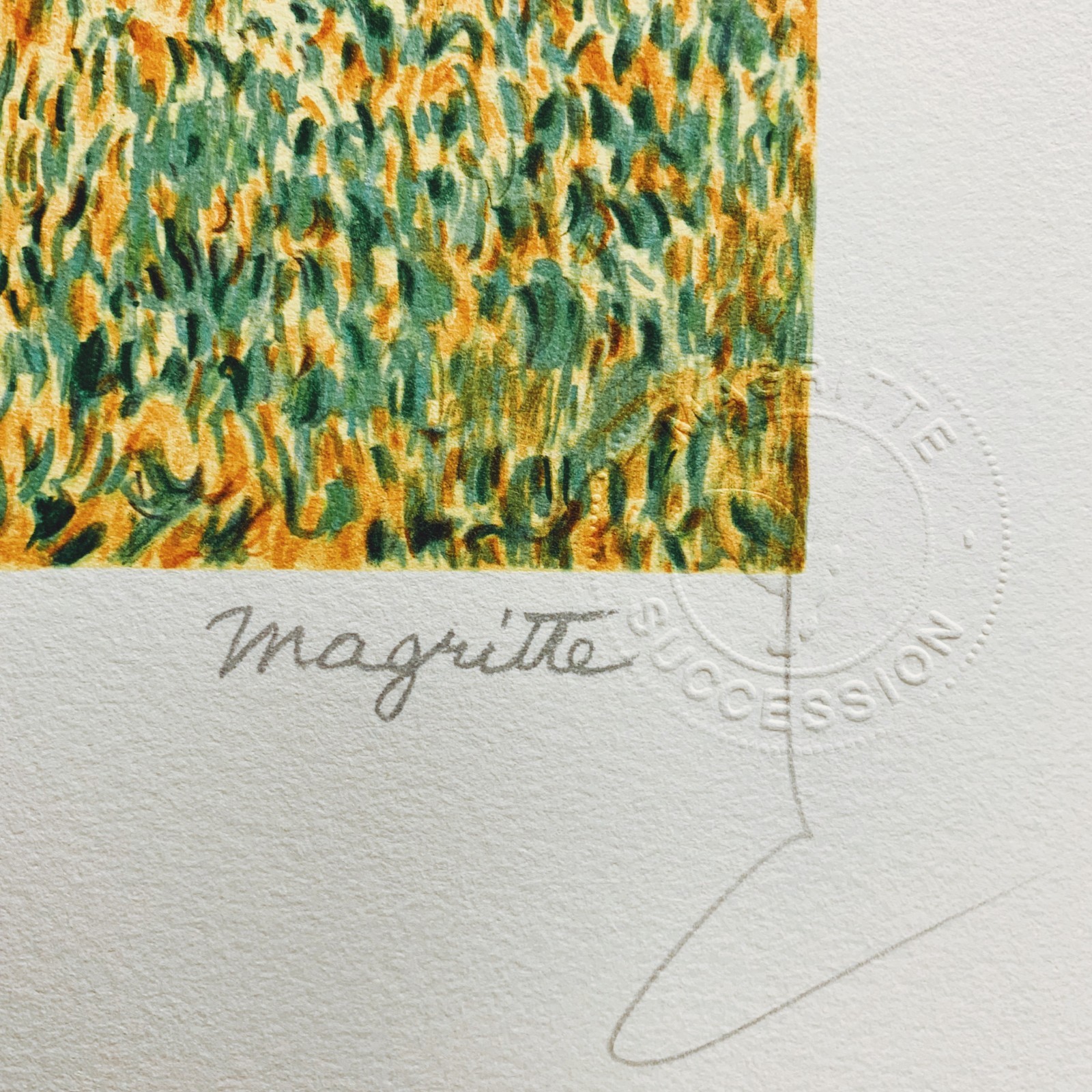 Rene Magritte - The Blank Signature (signed & numbered lithograph) | eBay