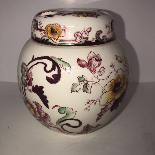 MASON'S IRONSTONE FLORIS LONDON GINGER JAR WITH VENTED LID | eBay