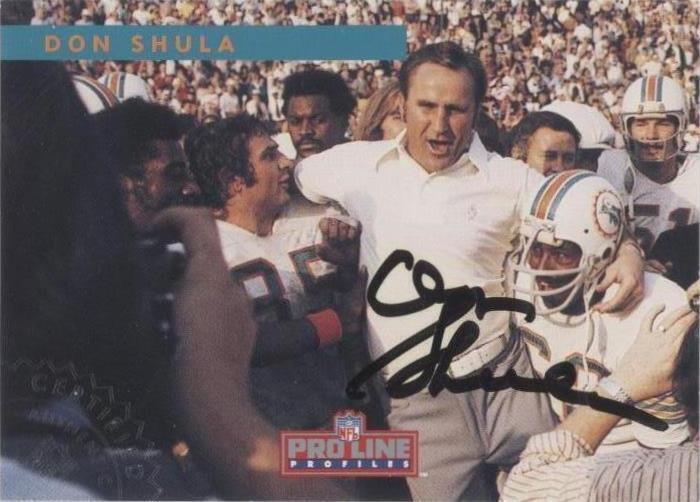 1992 Pro Line Profiles - Don Shula Autographs 1 of 9 (AU) for sale ...