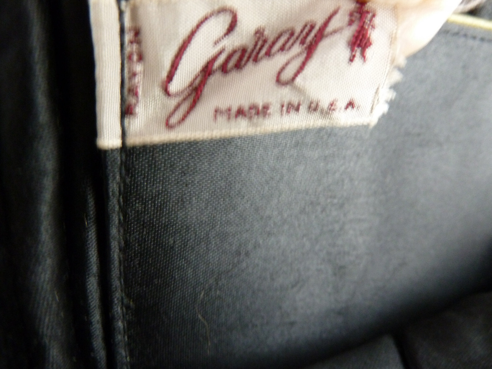 Vintage Garay Handbag Evening bag 1940's-50's Black Rayon Velvet Purse ...