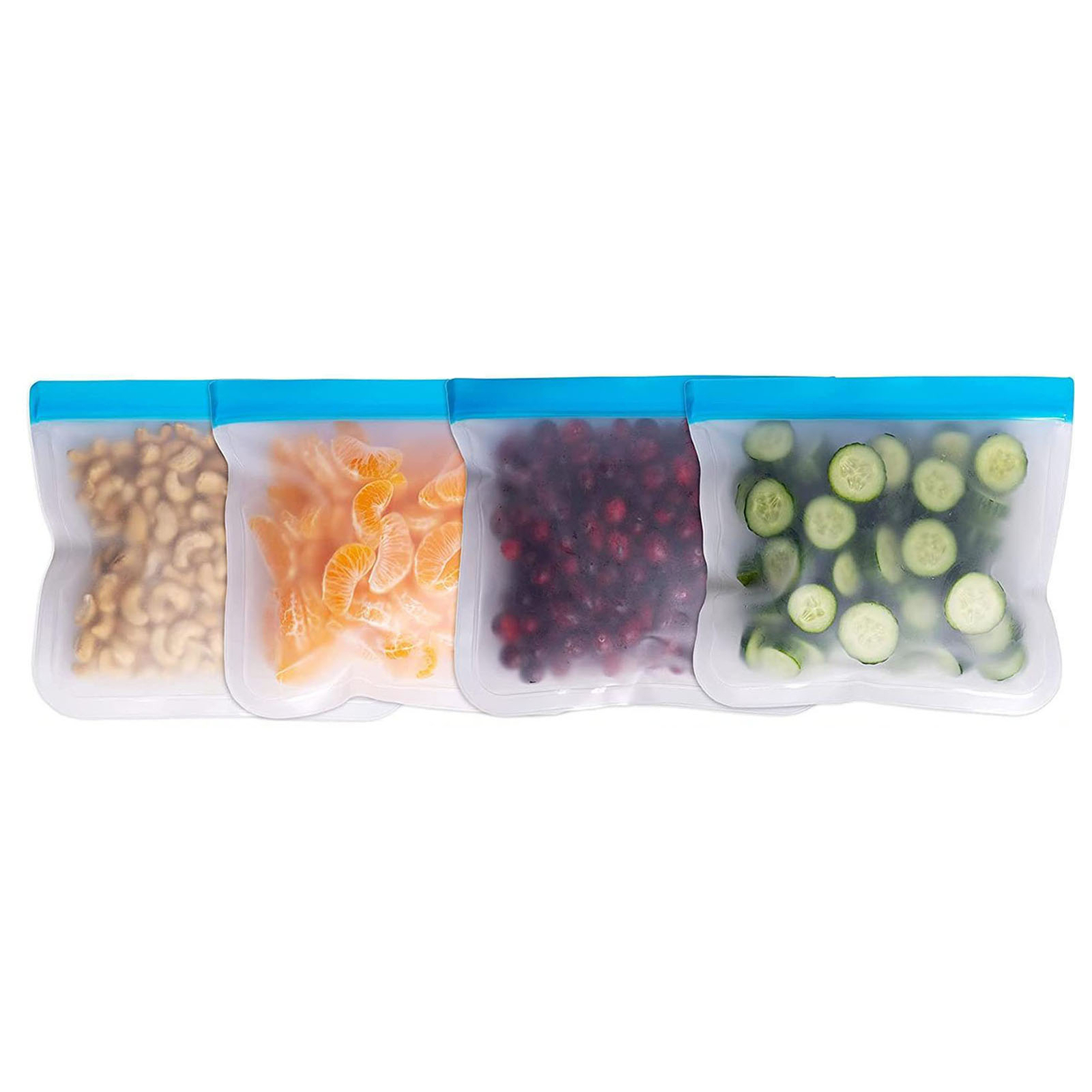 4pcs Food Storage Bag Food-grade Food Preservation Refrigerator Meal ...