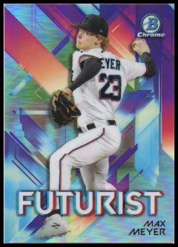 2021 Bowman Chrome FUT-MM Max Meyer Miami Marlins Baseball Card | eBay