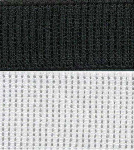 Ribbed Elastic Non Roll Remnants Black White 12MM 20MM 25MM 32MM Band ...