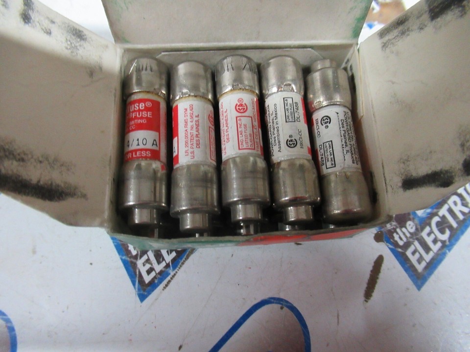 Littelfuse KLDR4/10, (1) BOX OF (10) .4 Amp, 600V, Class CC, Midget ...