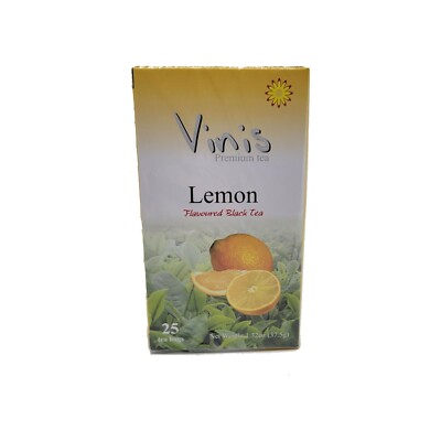 Vinis Premium Lemon Black Tea 25 tea bags | eBay