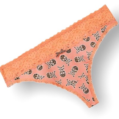 Torrid Orange Cheetah Skull Lace Trim Cotton Thong 5X Plus Size NEW | eBay