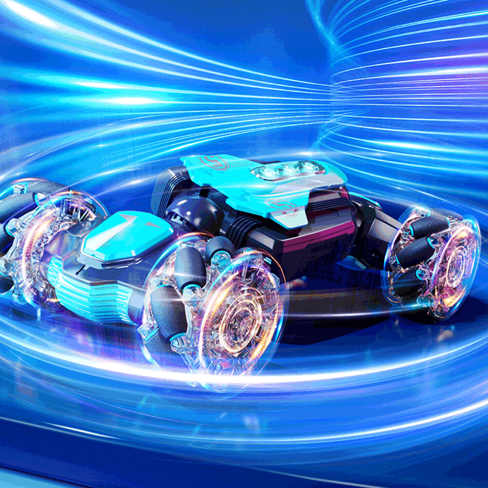 Gesture Sensing Remote Control Car 2.4Ghz 4WD with Light Music (Blue ...