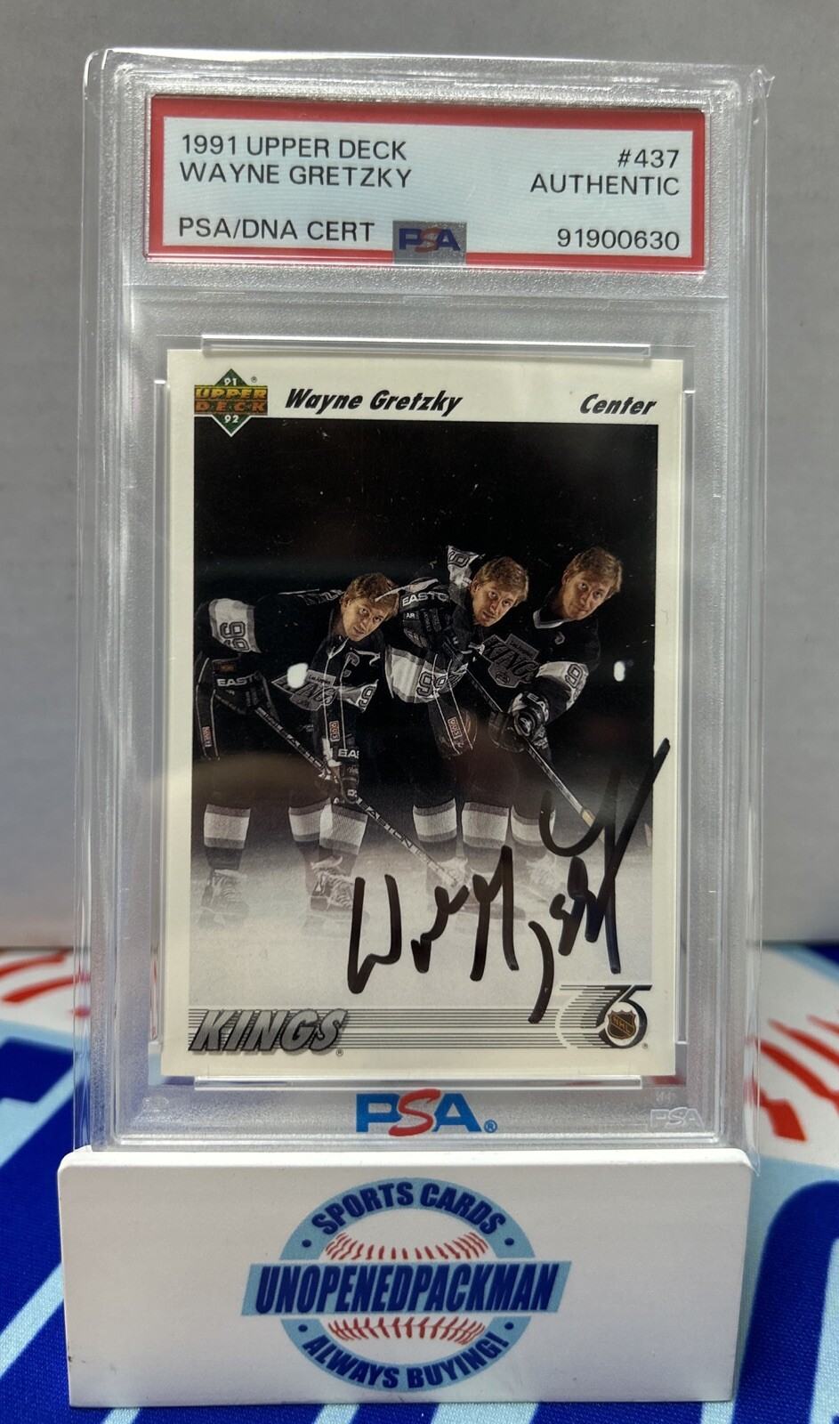 1991-92 Upper Deck - #437 Wayne Gretzky PSA Authentic Auto | eBay