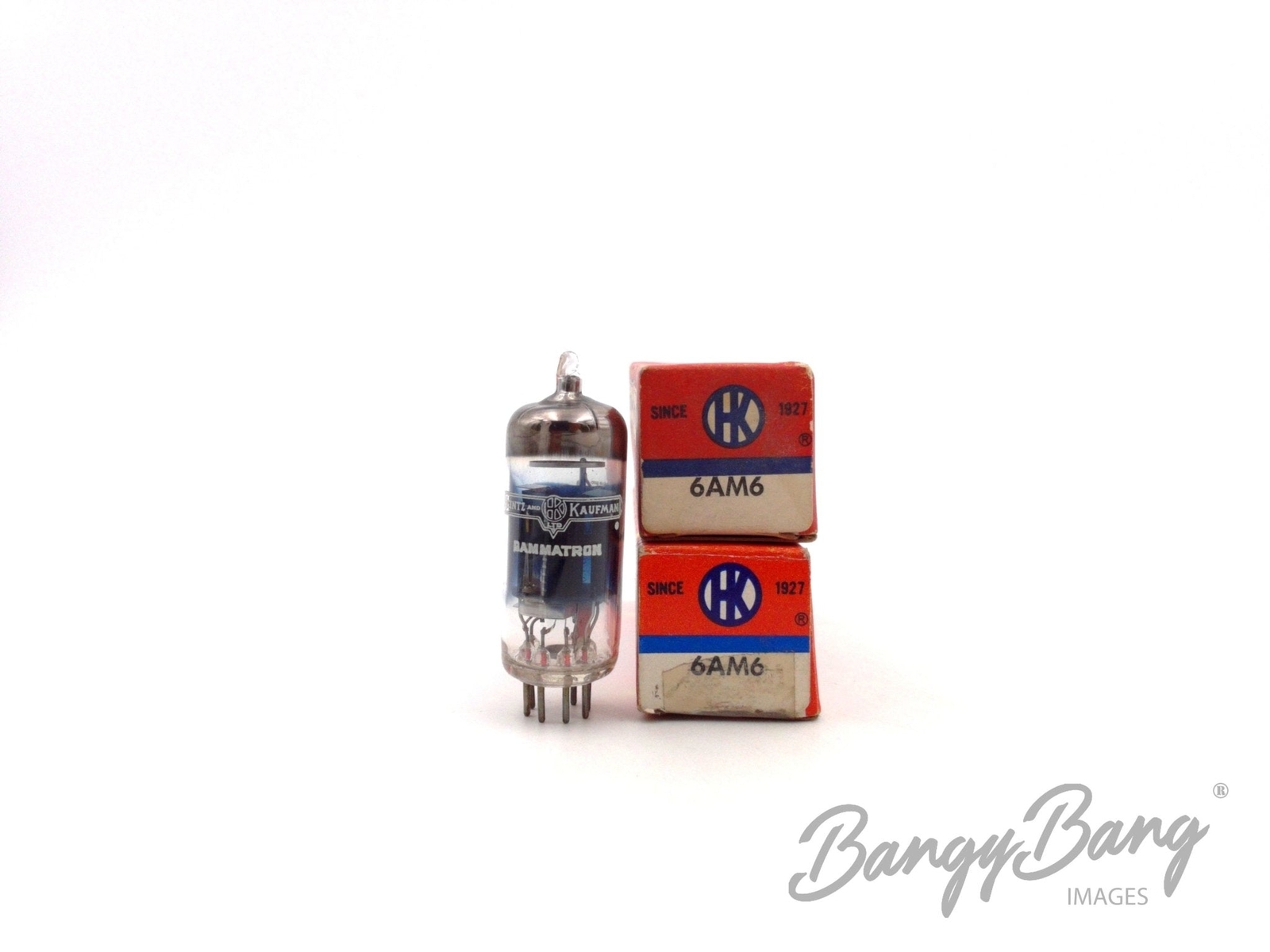 2 Vintage Heintz Kaufman 6AM6/EF91/Z77/N79/CV138 Pentode Audio Vacuum ...