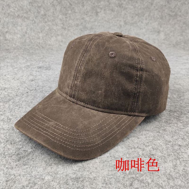 XL 60-63cm Washed Baseball Cap,Oversize Men Plain Twill Hat for a Large ...