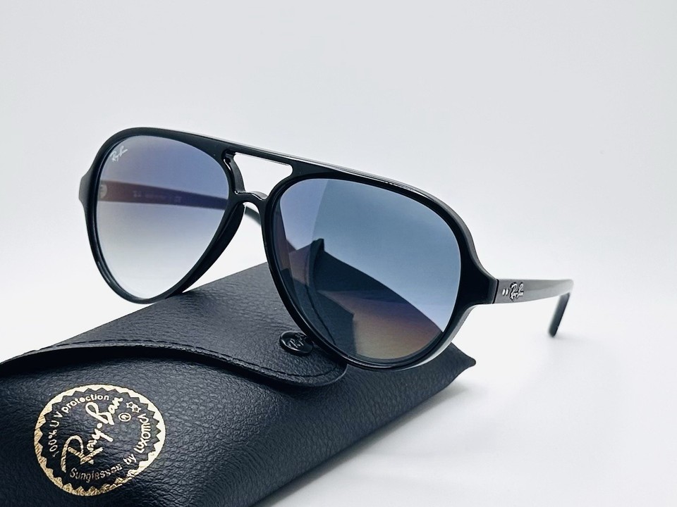Ray-Ban Cats 5000 RB4125 59mm Aviator Unisex Sunglasses - Light Blue ...