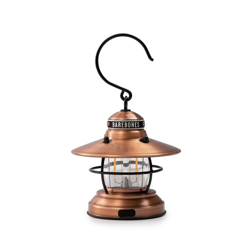 Edison Mini Lantern – Copper, Vintage LED Camping Lantern with ...
