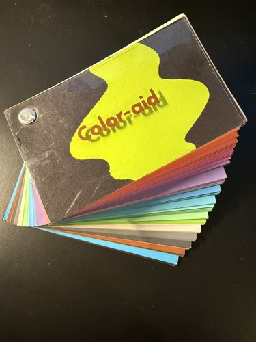 Vintage 1970 Color-aid Swatch Book Graphic Artist Designer Art ...