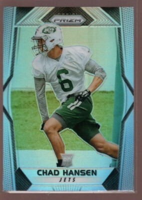 CHAD HANSEN JETS #277 MINT ROOKIE PRIZMS SILVER REFRACTOR RC SP 2017 ...