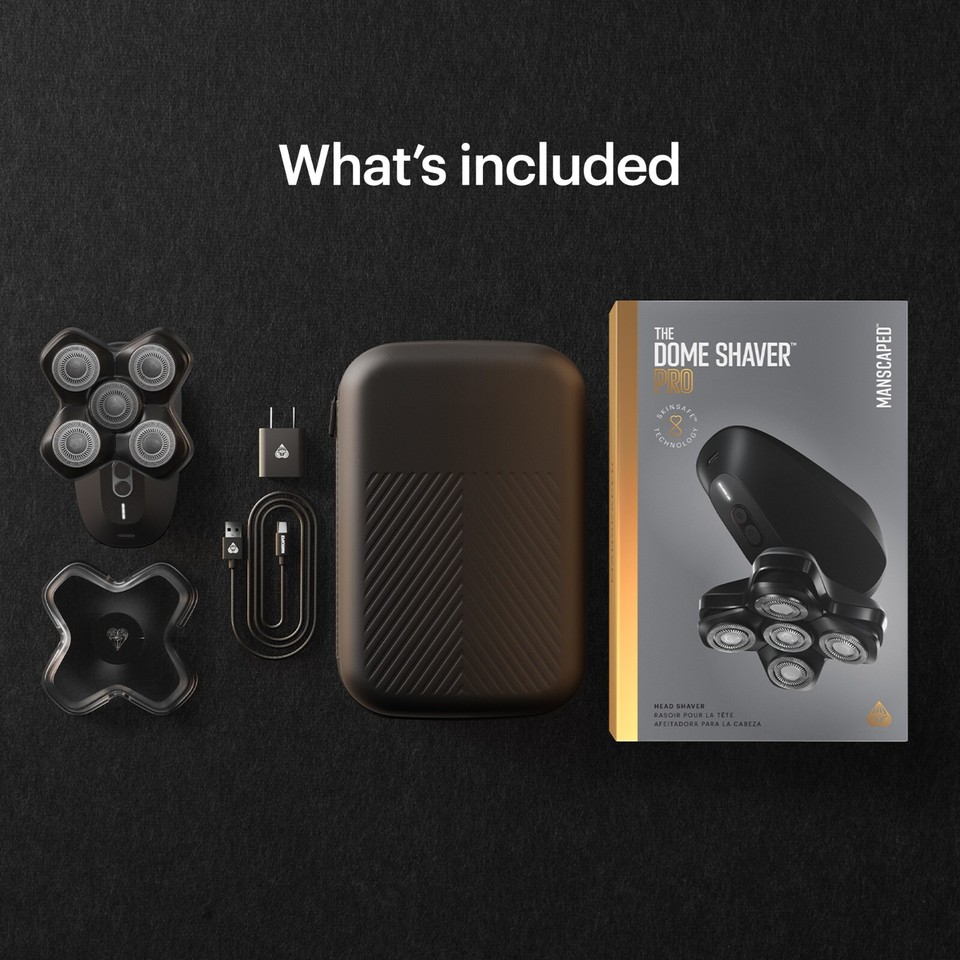 MANSCAPED® The Dome Shaver™ PRO Head Shaver for Bald Men – Five Rotary ...