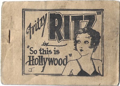 1930 TIJUANA BIBLE 8 Pager FRITZY RITZ Hollywood Comic Book RISQUE ...