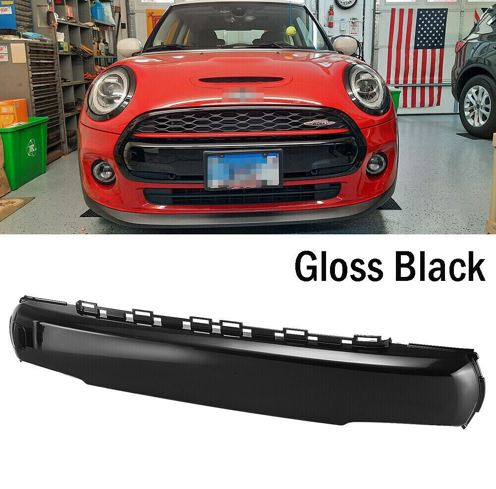 51117337791 Mini F55 F56 F57 Cooper JCW Front Number Plate Cover Gloss ...