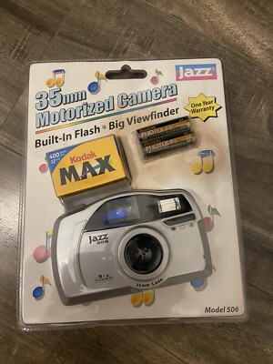 Vintage Jazz 35mm Motorized Camera With Built In Flash Model 506 📸 | eBay