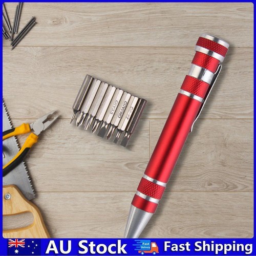 8pcs Screwdriver Set General Purpose Phillips Flathead Hand Tools (Red ...