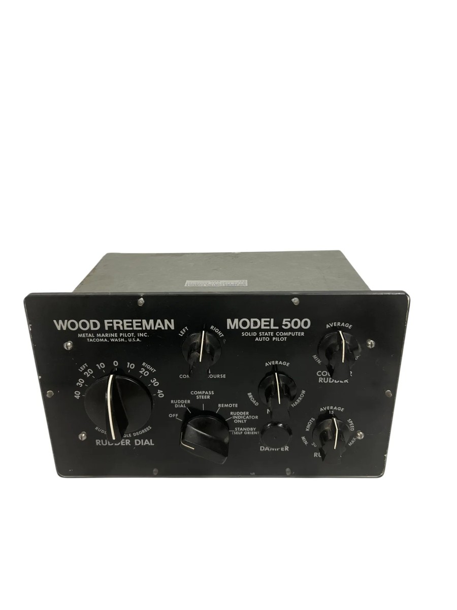Wood Freeman Auto Pilot Wood Freeman Metal Marine Pilot Antique Ships