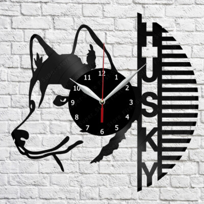 Husky Vinyl Clock Record Wall Clock Decor Fan Art Home 2886 | eBay