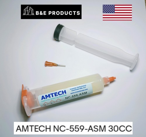 GENUINE AMTECH! NC-559-ASM NO CLEAN Micro Solder Flux 30cc ROL0 Clear Residue | eBay