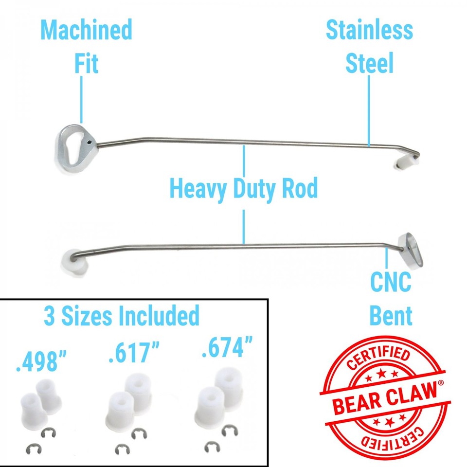 Stainless Steel Car Door Prop Open Rods Car Truck Shows Bear Claw Latch ...