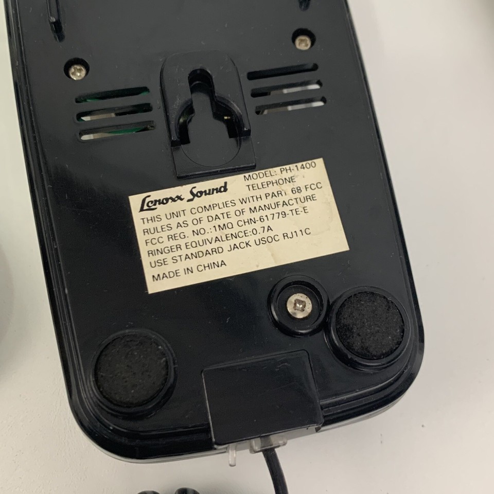 Lenoxx Sound Clear See Through Phone Telephone Keypad Lights Up PH-1400 ...