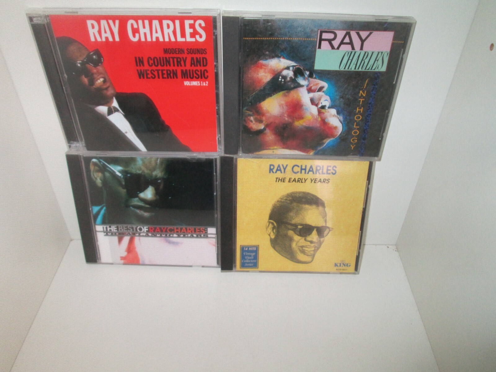 LOT OF 4 RAY CHARLES ALBUMS cds rare cd Set EARLY YEARS Modern Sounds ...