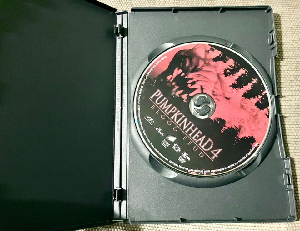 Pumpkinhead 4: Blood Feud DVD Lance Henriksen Rob Freeman Horror HTF ...