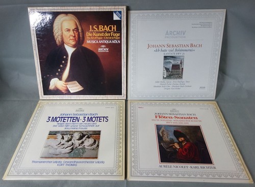 LOT Vinyles 12" 33 tours Johann Sebastian BACH ARCHIV PRODUKTION ...