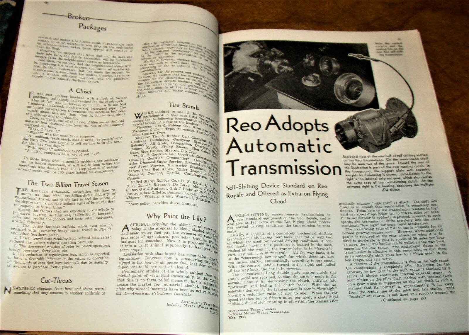 1933 Automobile Trade Journal Car & Truck News, Ads, Dealer Info, Shop ...