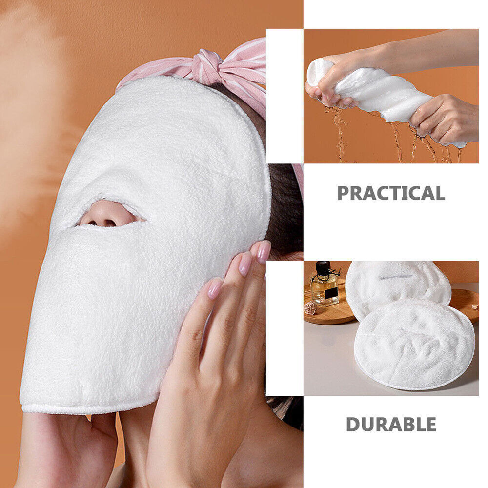 Reusable Face Towel Mask Spa Facial Steamer Towel Moisturizing Cold Hot ...