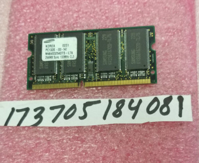 256MB SDRAM PC 133 PC133 SD CL3 8CHIPS 16X16 144PIN NON-ECC INTEL ...