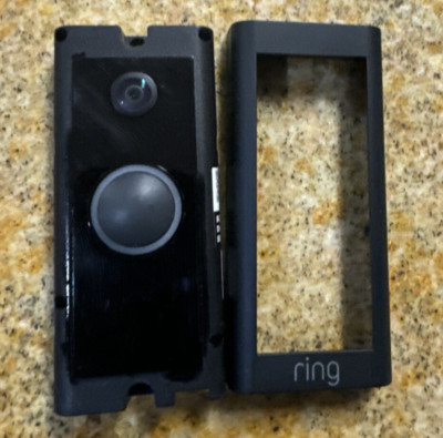 Ring HD Smart Video Doorbell Wired - Black (DOORBELL CAM+1 FACEPLATE ...