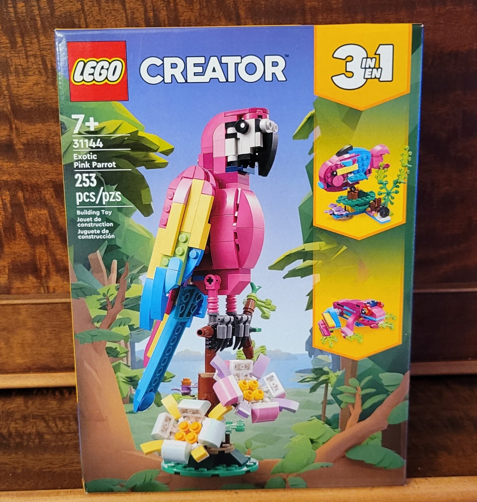 LEGO Creator Exotic Pink Parrot 3 in 1 Building Block Toy Set 31144 NEW ...