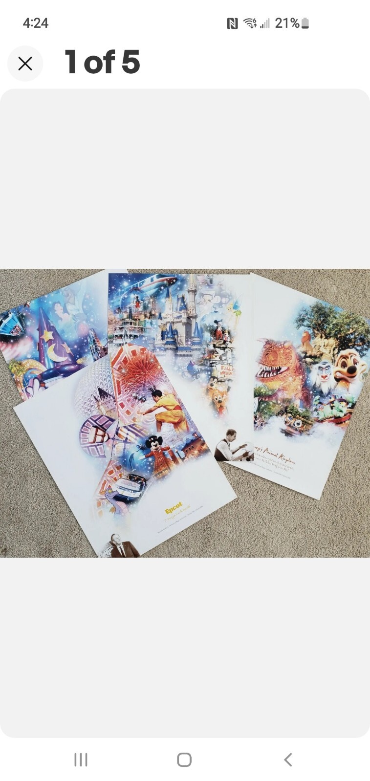 Complete Set of 4 Walt Disney World Posters 100 Years Of Magic ...