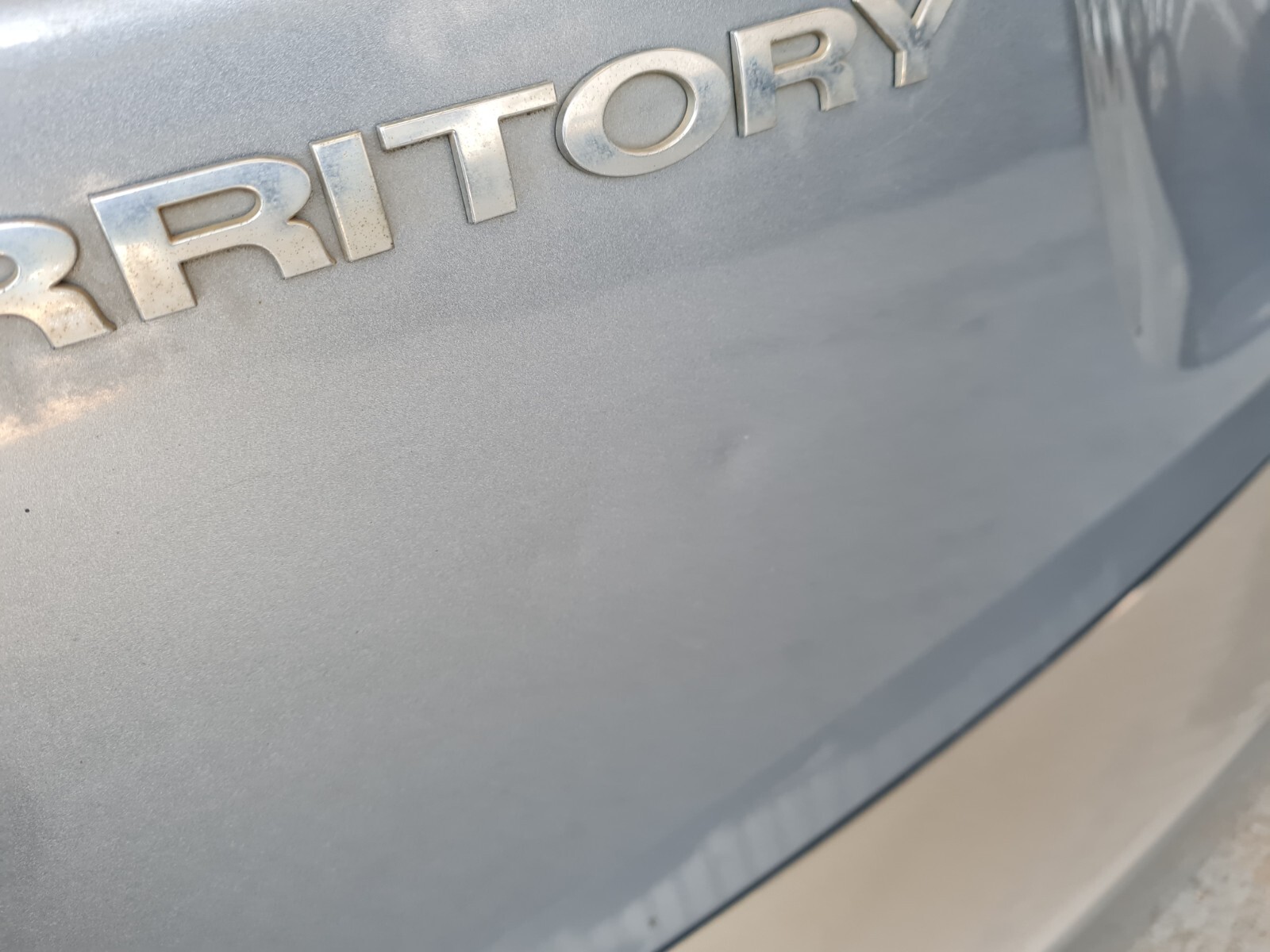 FORD TERRITORY SX TX TAILGATE SHELL PAINT CODE :M7 MERCURY SILVER ...