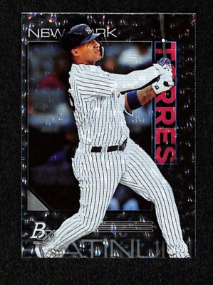 2020 Bowman Platinum GLEYBER TORRES parallel ICE # 6 new york yankees ...