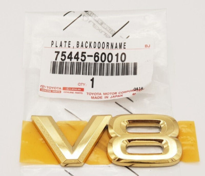 24ct GOLD PLATED GENUINE TOYOTA LEXUS V8 REAR BADGE 75445-60010 | eBay
